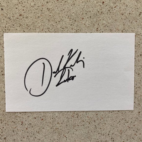 Autograph | Other | Derek Keeling Signed Index Card 3x5 Danny Zuko In ...